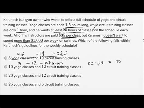 Linear Function Word Problems — Harder Example Math Sat Khan