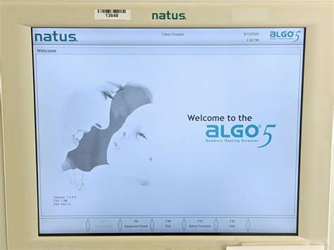 Used NATUS Algo Newborn Hearing Screener With Printer And Sensors Newborn Hearing Screener