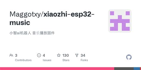 GitHub Maggotxy xiaozhi esp32 music 小智ai机器人 音乐播放固件