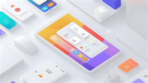 Premium Photo Infusing Vibrant Accents Into A Sleek User Interface