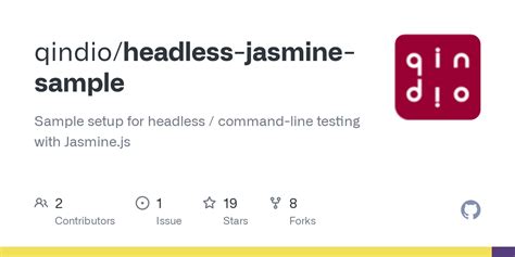 Github Qindioheadless Jasmine Sample Sample Setup For Headless