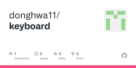 GitHub Donghwa Keyboard