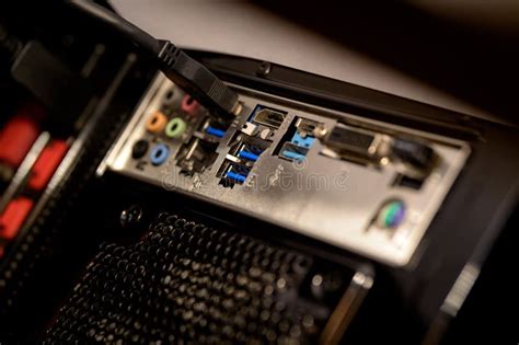 PC Connection Ports Stock Image Image Of Technology Electronic 6619381