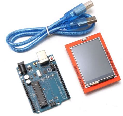 아두이노 키트 24인치 Tft Lcd 터치 스크린 Uno R3 At메가328p 모듈 키트 240x320 Lcd 화면 Lcd