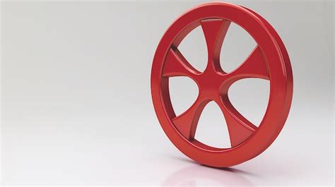 A Realistic Sharp Objects Safety Symbol Premium Ai Generated Image