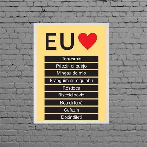 Quadro Eu Amo Ser Mineiro 24x18cm Molduramadeira Branca Leroy Merlin