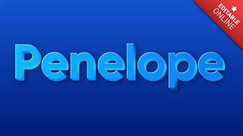 Penelope Heaven Text Effect Generator
