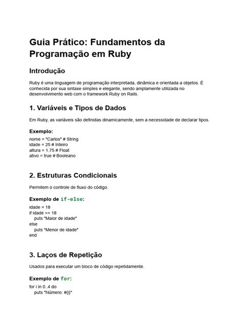 guia prático fundamentos da programação em ruby pdf