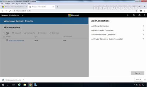 Install Windows Admin Center On Windows Server 2019