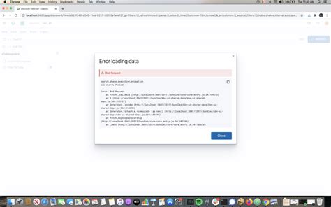 kibana displays error loading data on index patterns in discover if