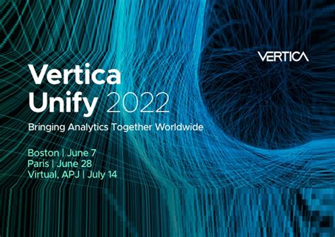 Vertica Announces Vertica Unify 2022 Conference It Supply Chain