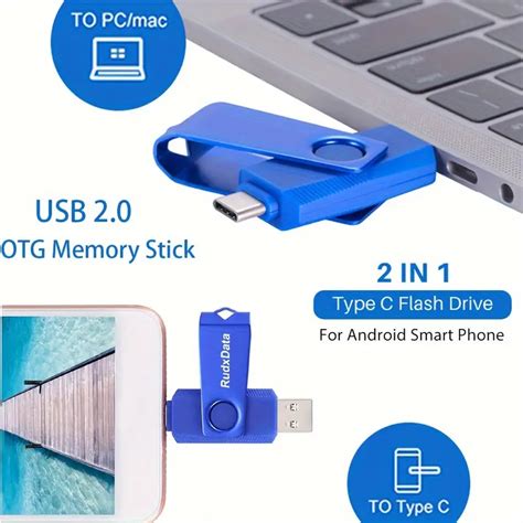 Rudxdata Rotating Usb Memory Stick Otg Type C Flash Temu Canada