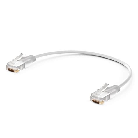 Ubiquiti UniFi Etherlighting Patch Cable Cat6 0 15m Translucent Vit UACC Cable Patch EL 0 15M