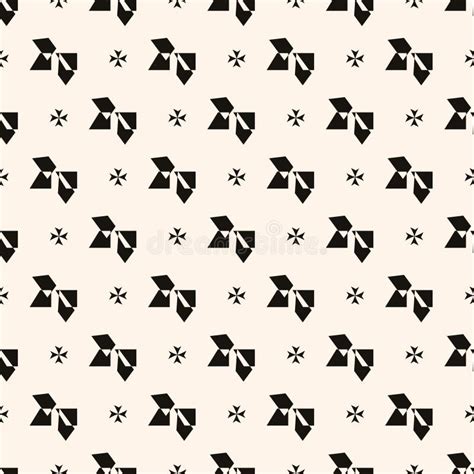 Vector Minimal Geometric Seamless Pattern Stock Illustration Illustration Of Shape Triangle