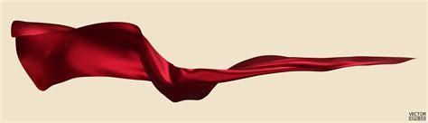짙은 빨간색 실크 직물 직물 깃발 배경을 날고 있습니다 매끄럽고 우아한 빨간색 새틴 베이지색 배경에 격리되어 그랜드 오프닝 행사를 합니다 짙은 빨간색 커튼 3d 벡터 그림