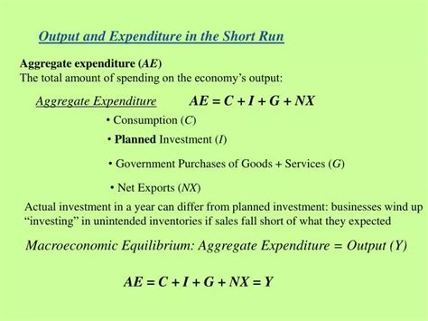 PPT Output And Expenditure In The Short Run PowerPoint Presentation Free Download ID