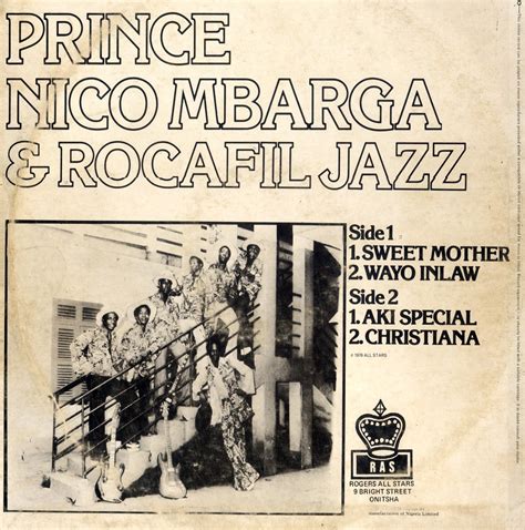 Africaribe Prince Nico Mbarga And Rocafil Jazz 1976