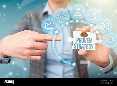 Text Sign Showing Proven Strategy Concept Meaning Confirmed Approach