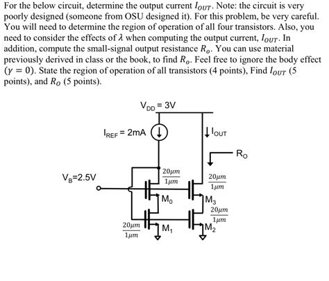 Solved For The Below Circuit Determine The Output Current Chegg Com