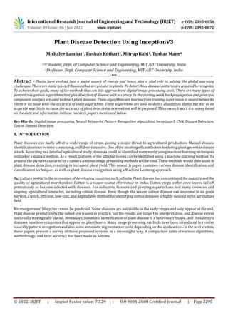 Plant Disease Detection Using Inceptionv Pdf