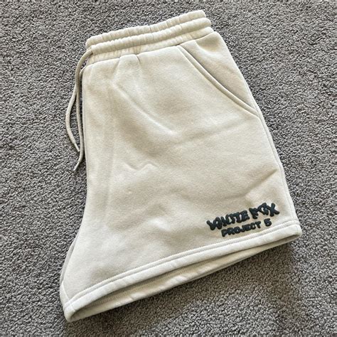 White Fox Lounge Shorts Project 5 Never Worn Stone Depop