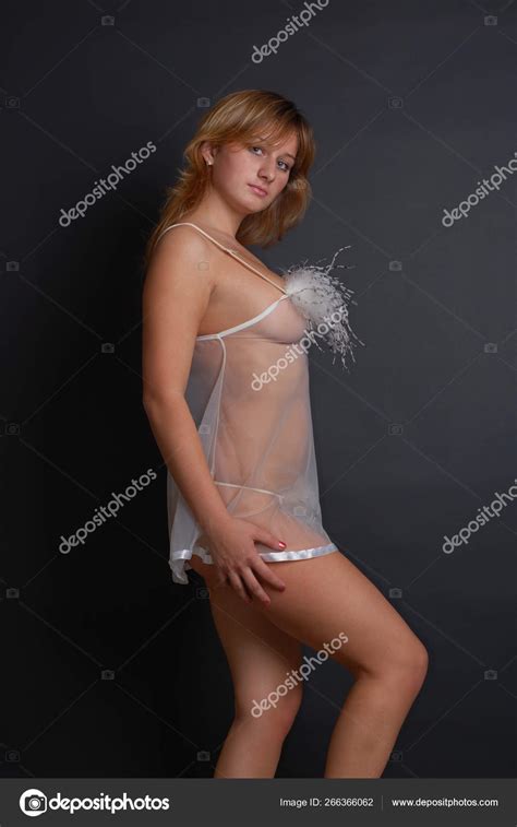 Sexy Plus Size Model Posing In Lingerie Stock Photo Igorkovalcuk