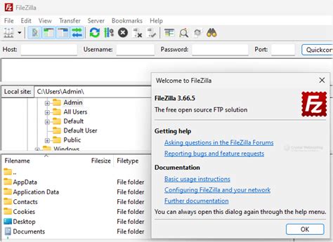 How To Install Filezilla Client On Windows Crystal Webhosting
