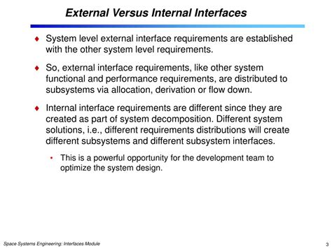 Ppt Interfaces Module Space Systems Engineering Version 1 0