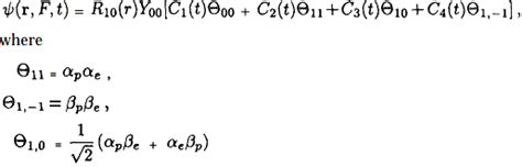 A Hydrogen Atom Is Initially In Its Absolute Ground State The F 0 State Of The Hyperfine