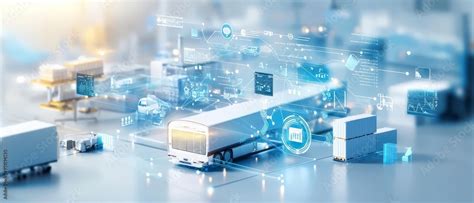 A Detailed Visual Of A Logistics Control Room With Real Time Software