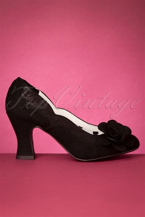 Escarpins Chrissie Années 50 En Noir Ruby Shoo Topvintage