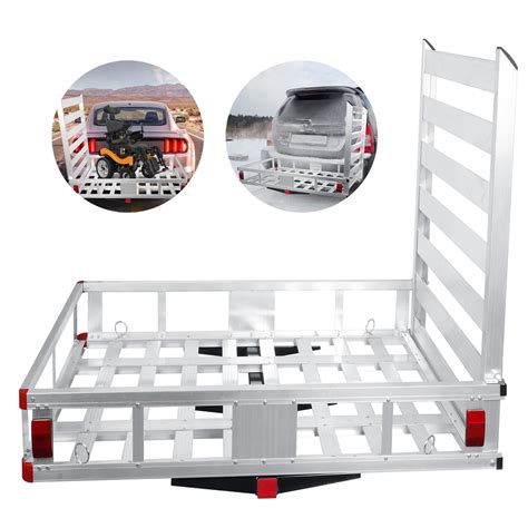 Hitch Cargo Carrier Anodized Hitch Mounted Carrier Aluminum Trailer