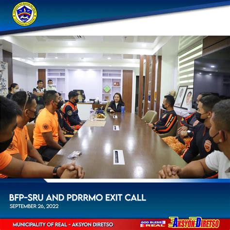 Bfp Sru And Pdrrmo Exit Call