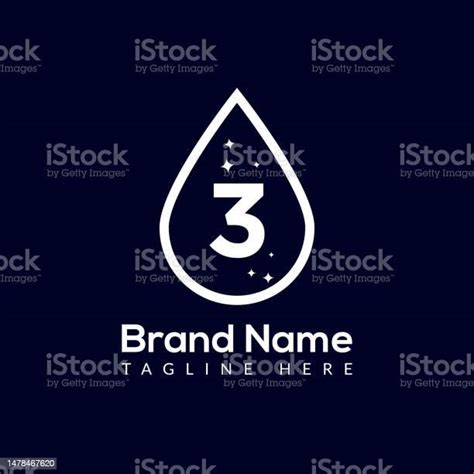 편지 3 템플릿에 로고를 놓습니다 Drop On 3 Letter 초기 물방울 기호 개념 0명에 대한 스톡 벡터 아트 및 기타 이미지 0명 3 개발 Istock