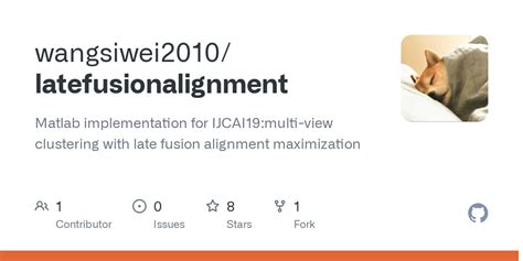 Github Wangsiwei2010latefusionalignment Matlab Implementation For