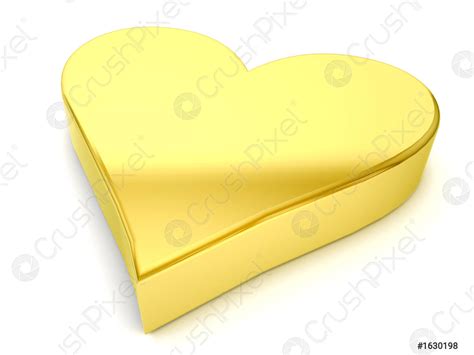 Gold Heart Symbol Stock Photo Crushpixel