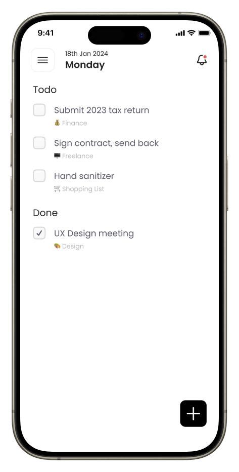 Lumina Minimal Todo App In 2024 Ios Design App Icon Design Mobile Ui Patterns