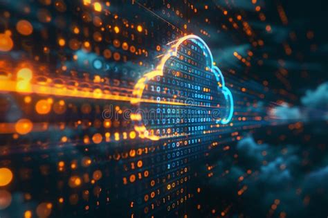Digital Cloud Data Storage And Technology Stock Illustration Illustration Of Development