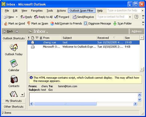 Fight Spam With Spam Filter Screenshot Of Outlook Spam Filter