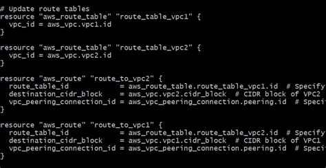 How To Create Aws Vpc Peering Using Terraform Geeksforgeeks