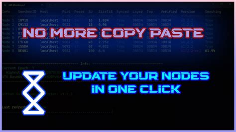 Update Node In One Click Spacemesh Youtube