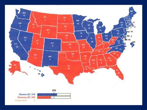 2012 Electoral Map The Liberty Tree