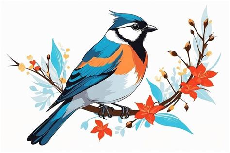 Premium Photo A Beautiful Bird Vector Art Workbird Vector Illastration