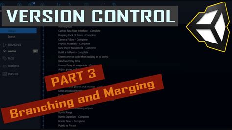 Branching And Merging With Git For Unity Version Control Basics Part