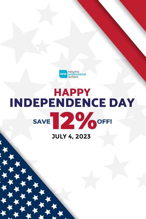 Declare Job Independence This July 4th Enjoy 12 Off All Our Resume Services Go To