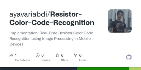 Github Ayavariabdiresistor Color Code Recognition Implementation