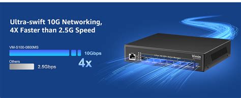 8 port 10g sfp managed switch vimin 10g sfp network