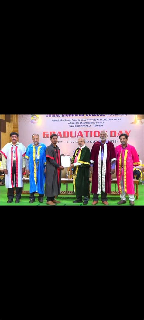 Mohamed Riyas M S On Linkedin Graduation Day 🎓 Finally My Dreams