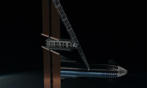 Renderings Of Two Starships Connected For Simulated Gravity Space
