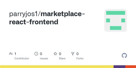 Github Parryjos1marketplace React Frontend